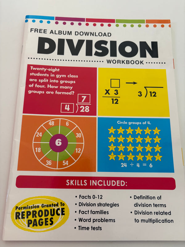 Division Workbook – My Favorite Things
